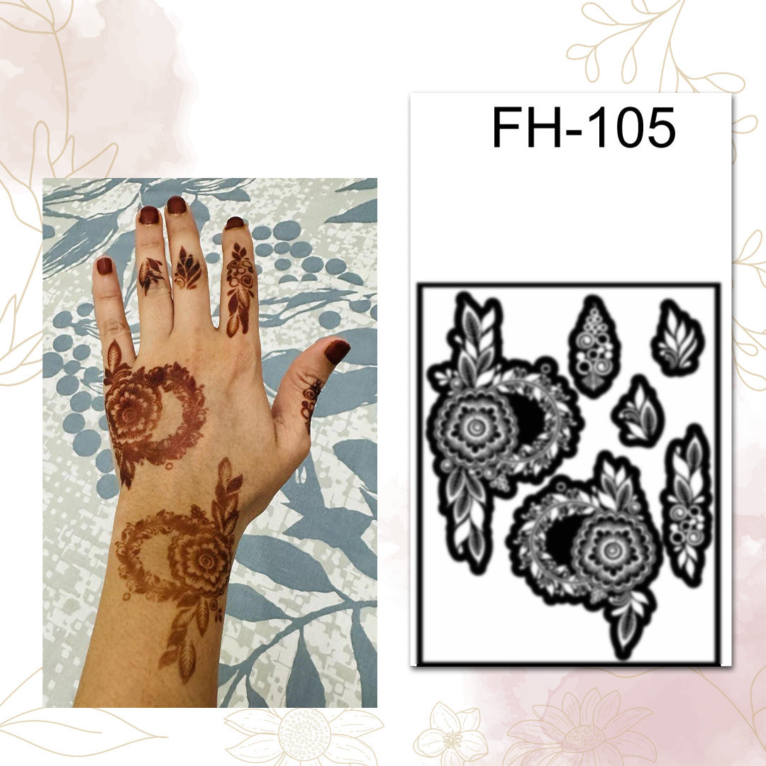 Fanah Henna Stencil FH-105 – Fanahstencils