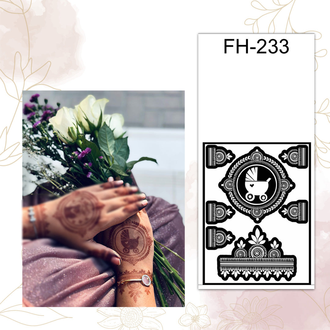 Fanah Henna Stencil FH-253 – Fanahstencils